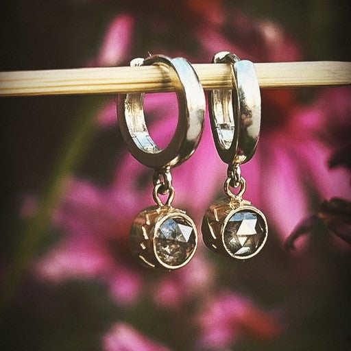 Icy mountain hoops | Earrings | Scott James Jewelry
