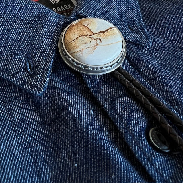 Carlina picture jasper bolo | Bolos | Scott James Jewelry